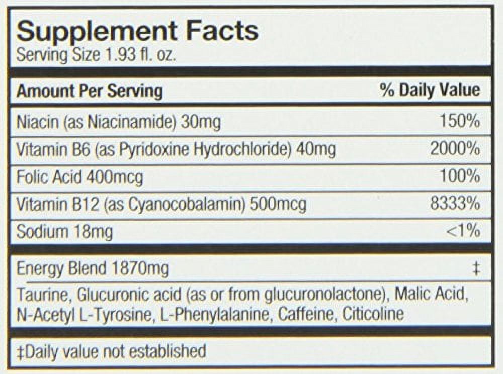5-Hour Energy - Orange, 1.93 Ounce Bottles, 12 Count - Walmart.com