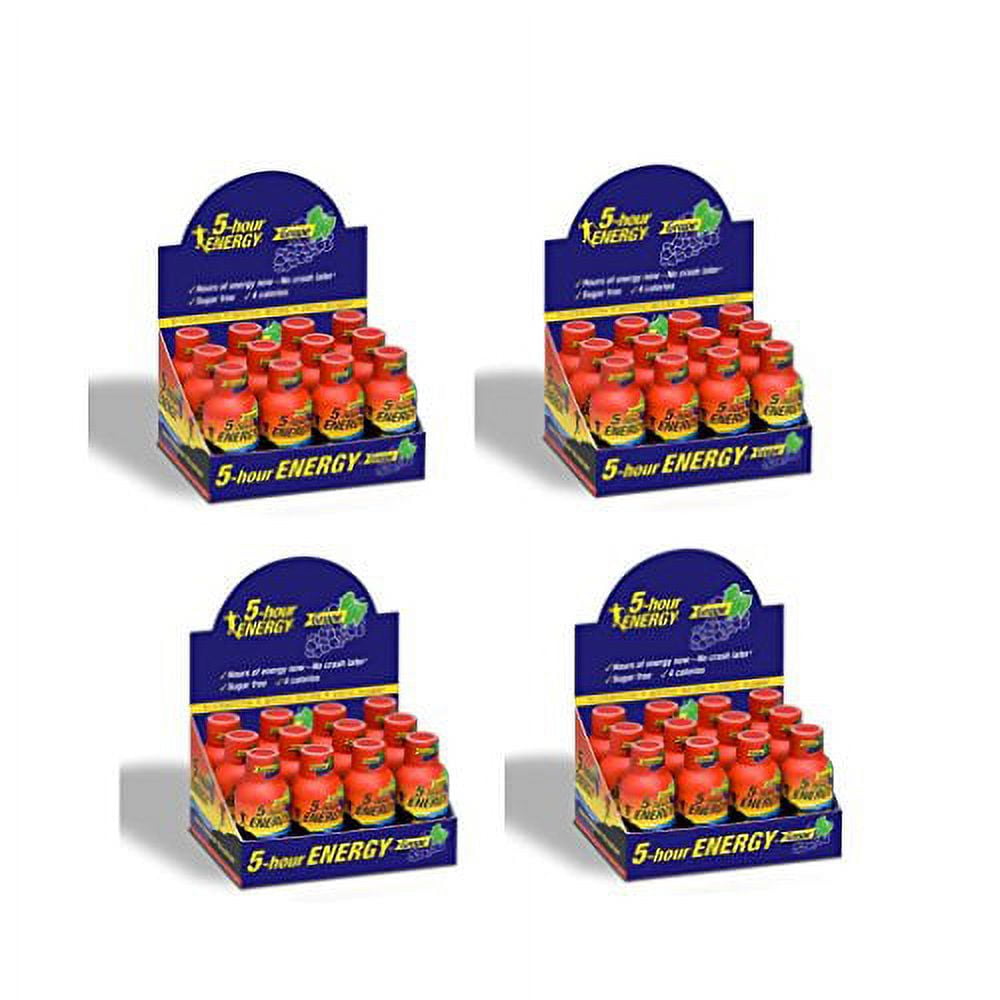 5 Hour Energy Grape Shot, 1.93 oz - 48 Pack for Breakroom - Walmart ...