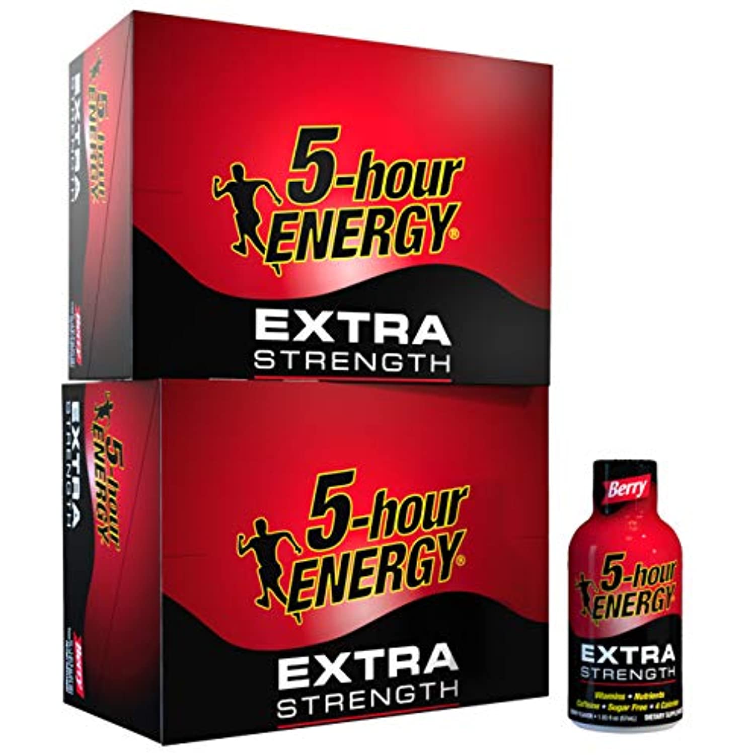 5-Hour Energy Shot, Extra Strength, Berry, 1.93 Ounce, 24 Count ...