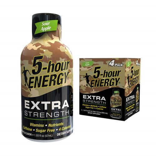 5-Hour Energy Shot, Extra Strength, Sour Apple, 1.93 Oz. Packaging May Vary - Walmart.com