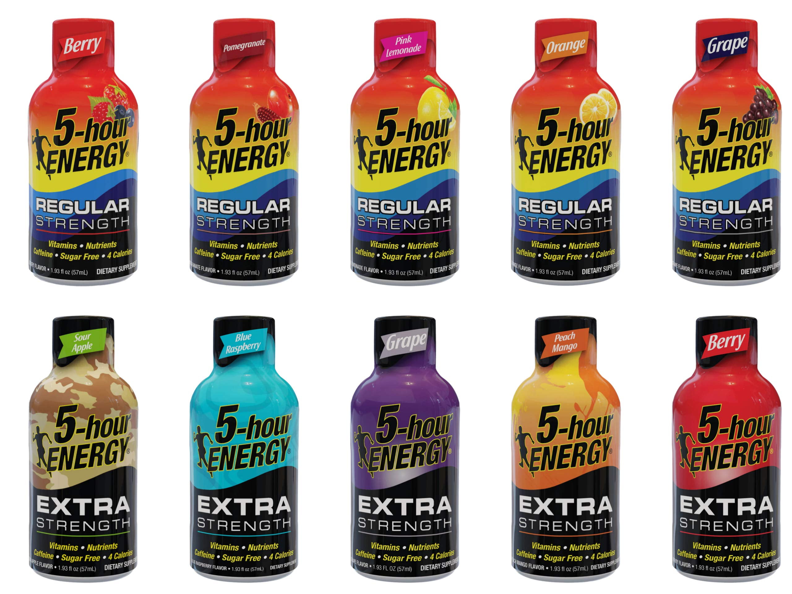 5-Hour Energy Shot, Variety Sampler Pack, 20 Count, Contains a blend of ...