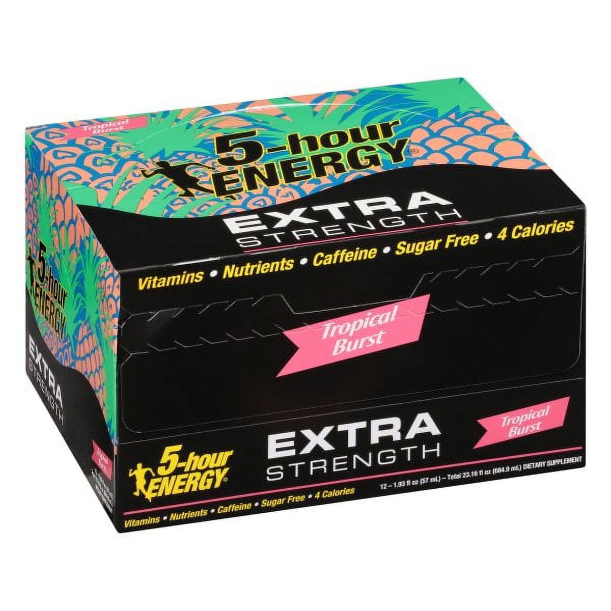 5-hour ENERGY Tropical Burst Extra Strength, Energy Shot, 12 Bottles ...