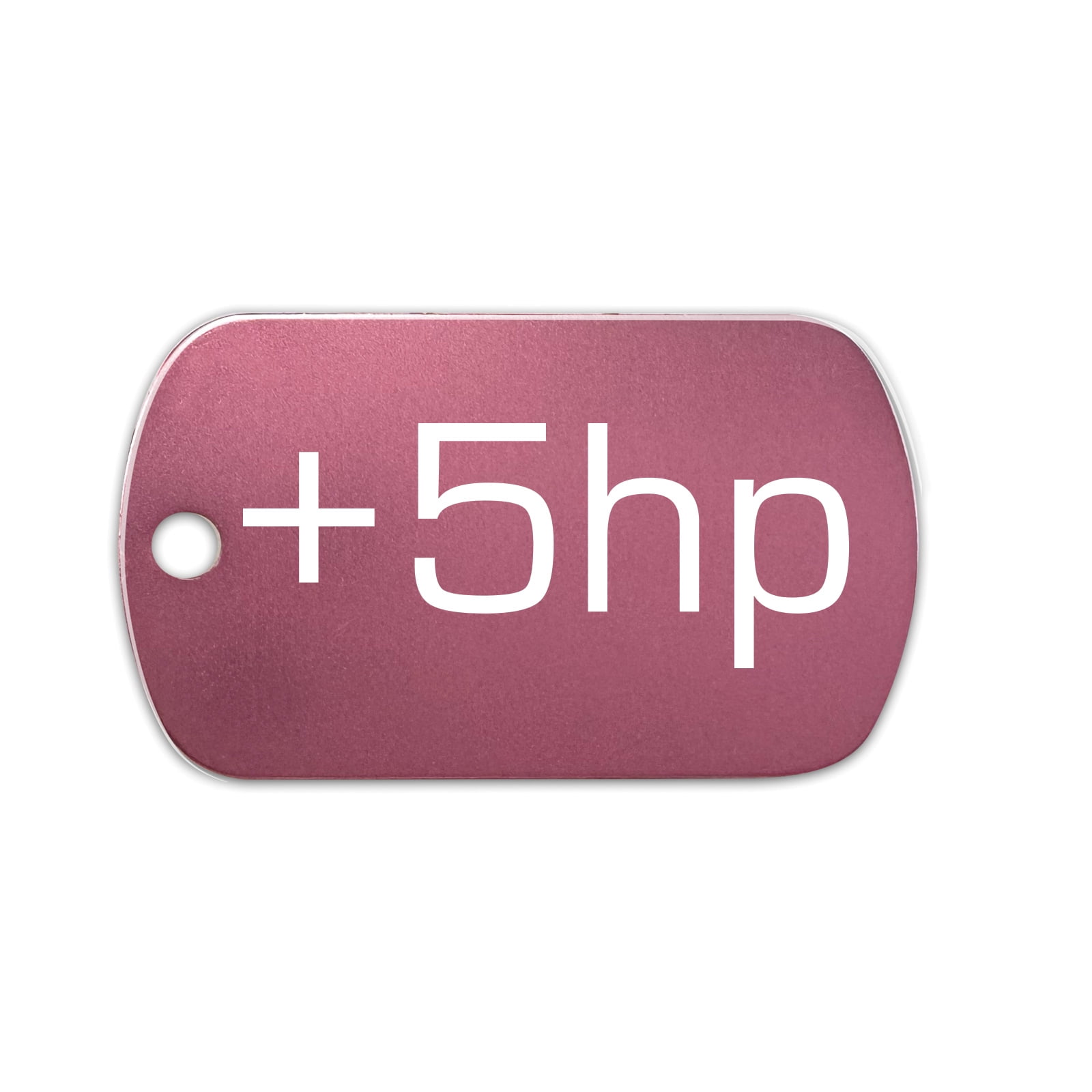+5 Hp V2 GI Dog Tag Aluminum Keychain plus 5 jdm horsepower horse power ...