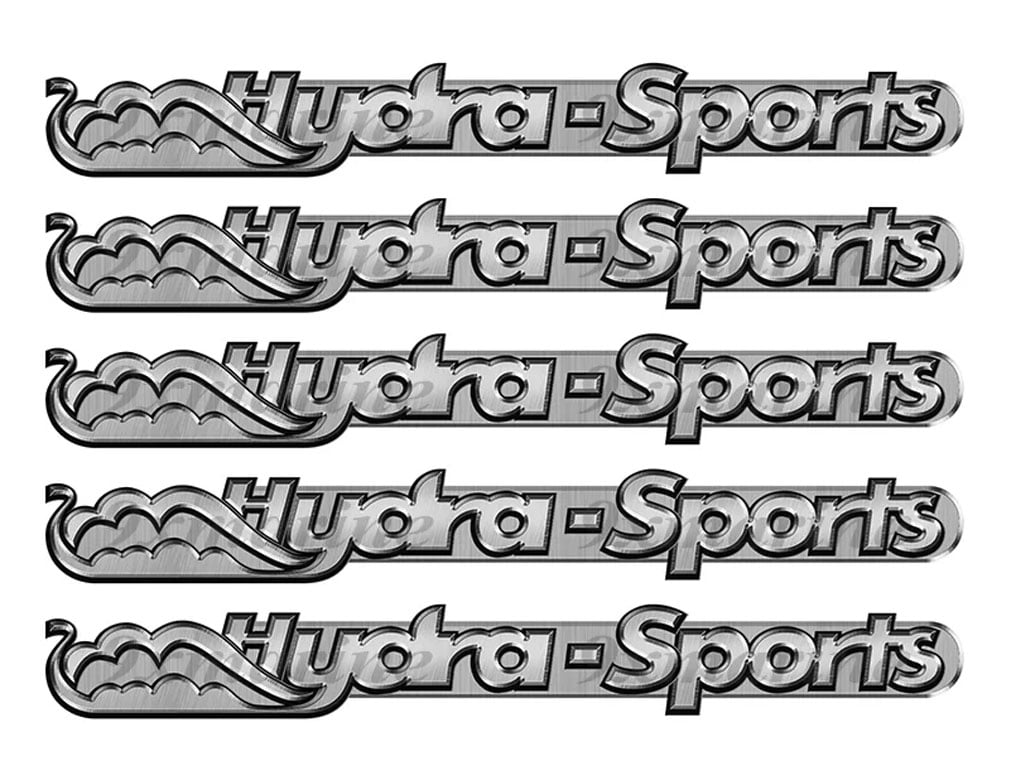5 Hydra-Sports Boat Stickers "3D Vinyl Replica" of original - 10" long ...