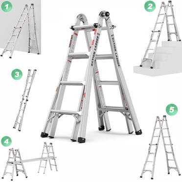 Telesteps 1600EP OSHA Compliant 16 ft Reach Professional Wide Step ...