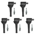 5 Ignition Coils and 5 NGK Platinum Spark Plugs Compatible with Volvo ...