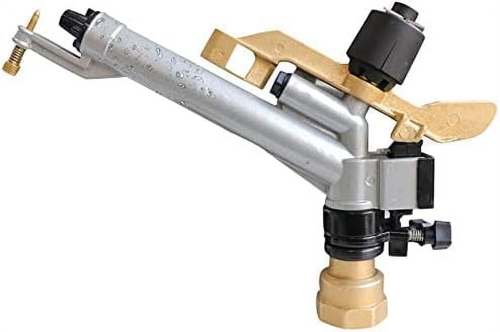 .5" Impact Sprinkler, 360°Adjustable Long Range Water Irrigation Spray ...