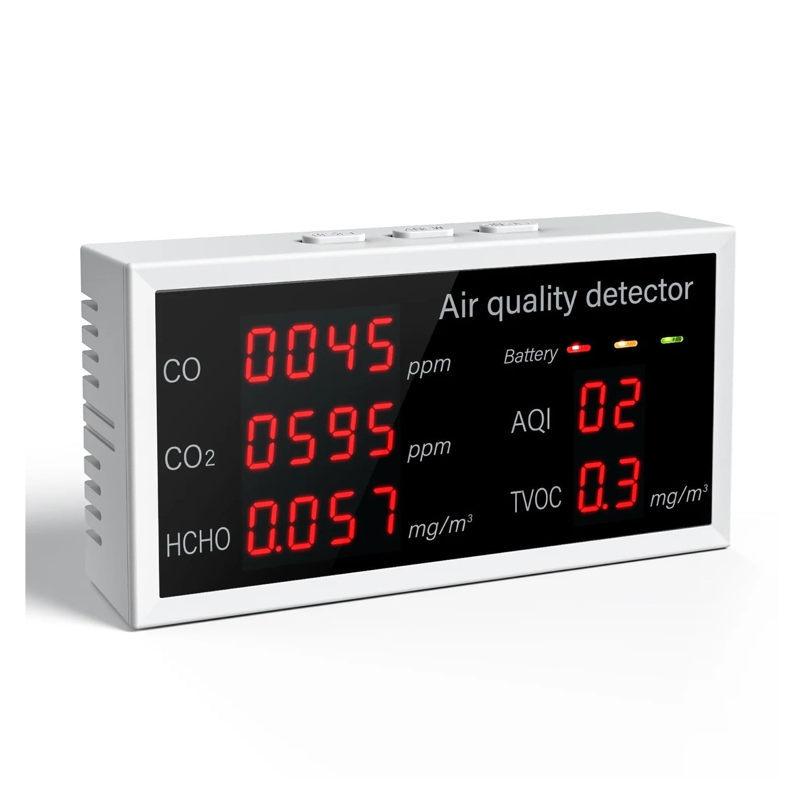 5-In-1 Air Quality Monitor Home Air Quality Detector Pollution Tester ...