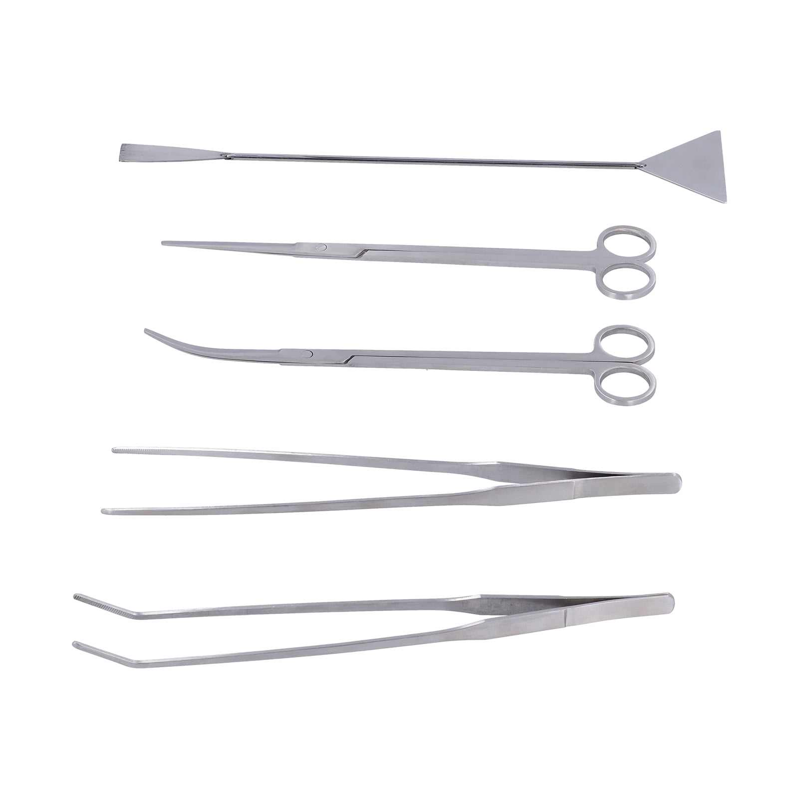 5‑In‑1 Aquarium Cleaning Tool Kit Straight Tweezers Curved Tweezers ...