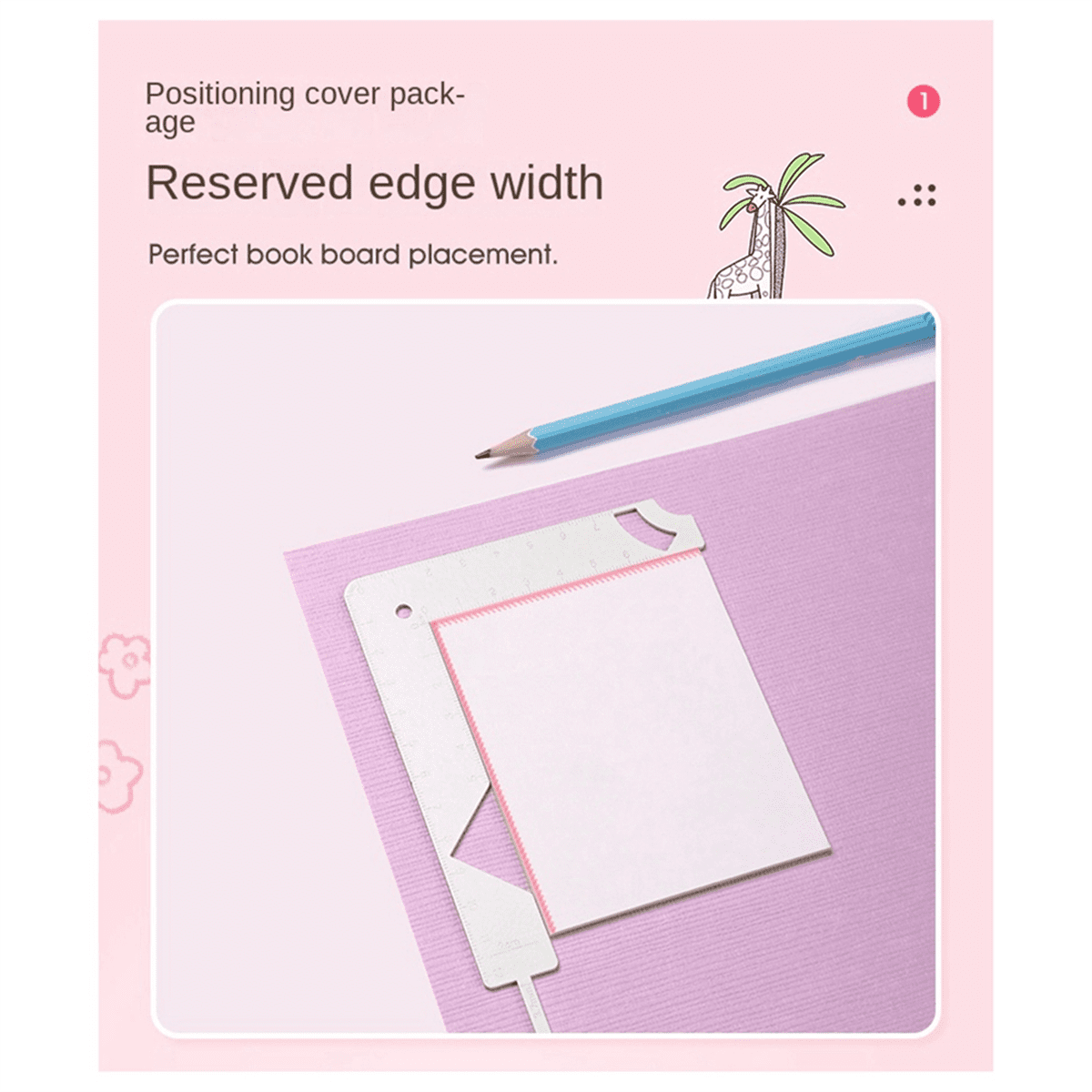 5-In-1 Book Cover Guide Stainless Steel Metal Bookbinding Cover Tool ...