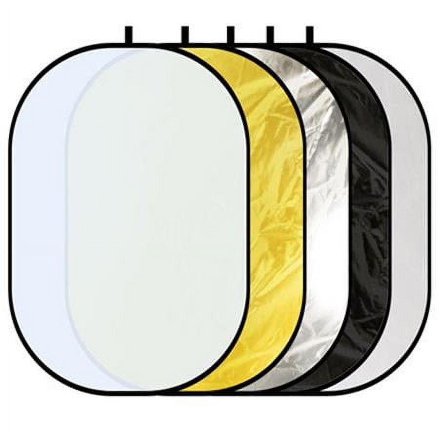 5 In 1 Collapsible Reflector - Black, White, Zebra gold, Silver, Trans ...