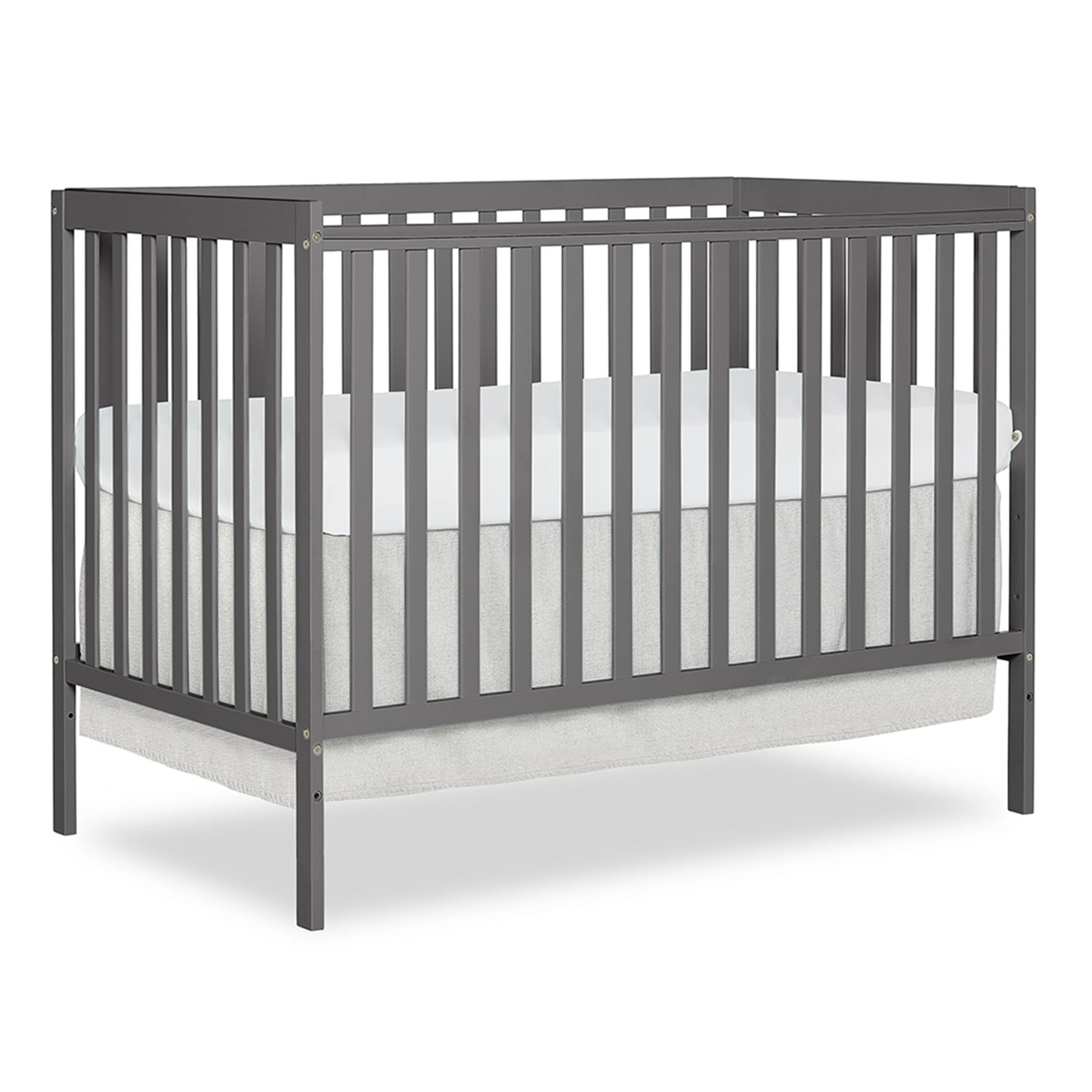 5-In-1 Convertible Crib with 3 Position Mattress Height Settings Wood ...