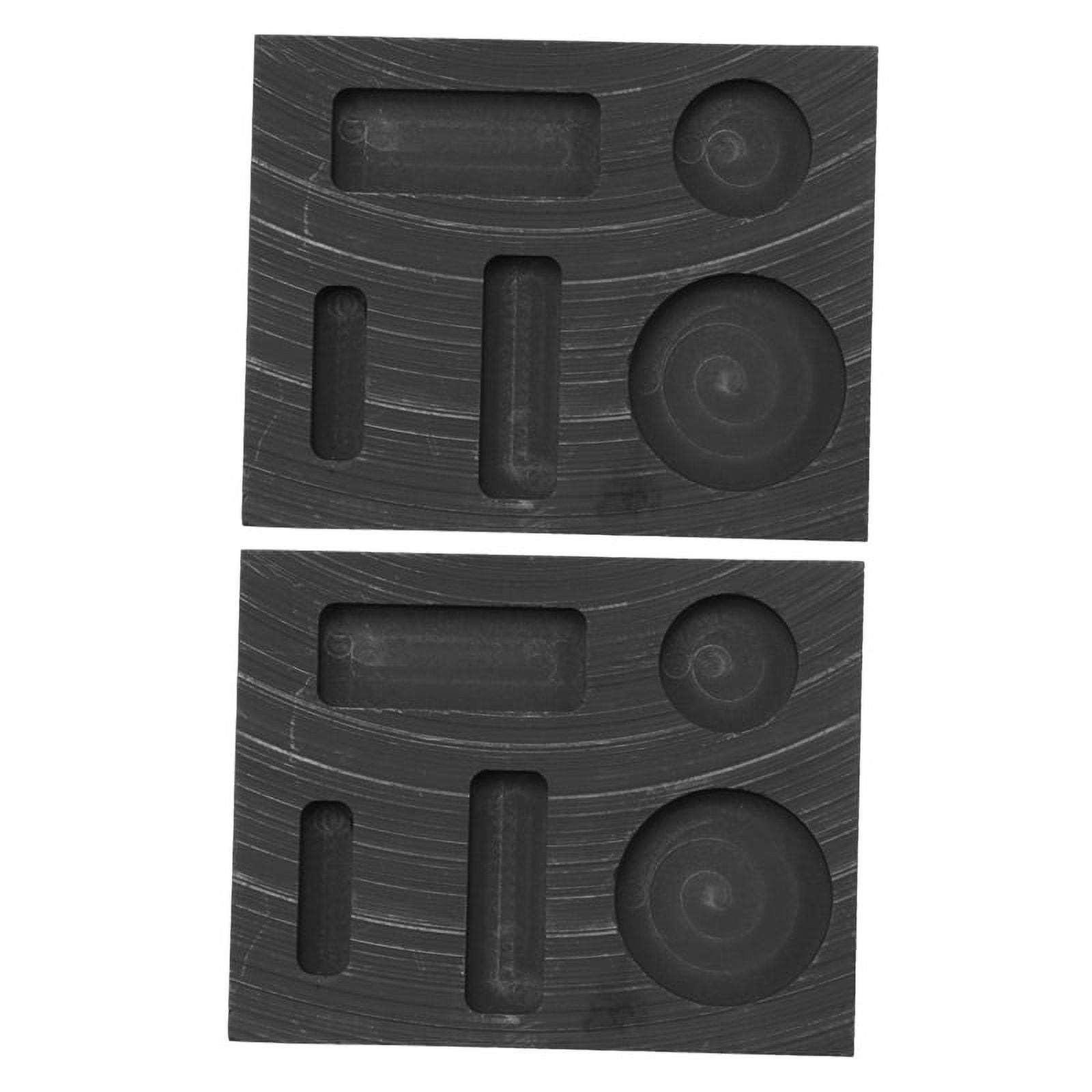 5 In 1 Graphite Casting Ingot Mold Coin Combo Metal Casting Refining Scrap Bar For Melting