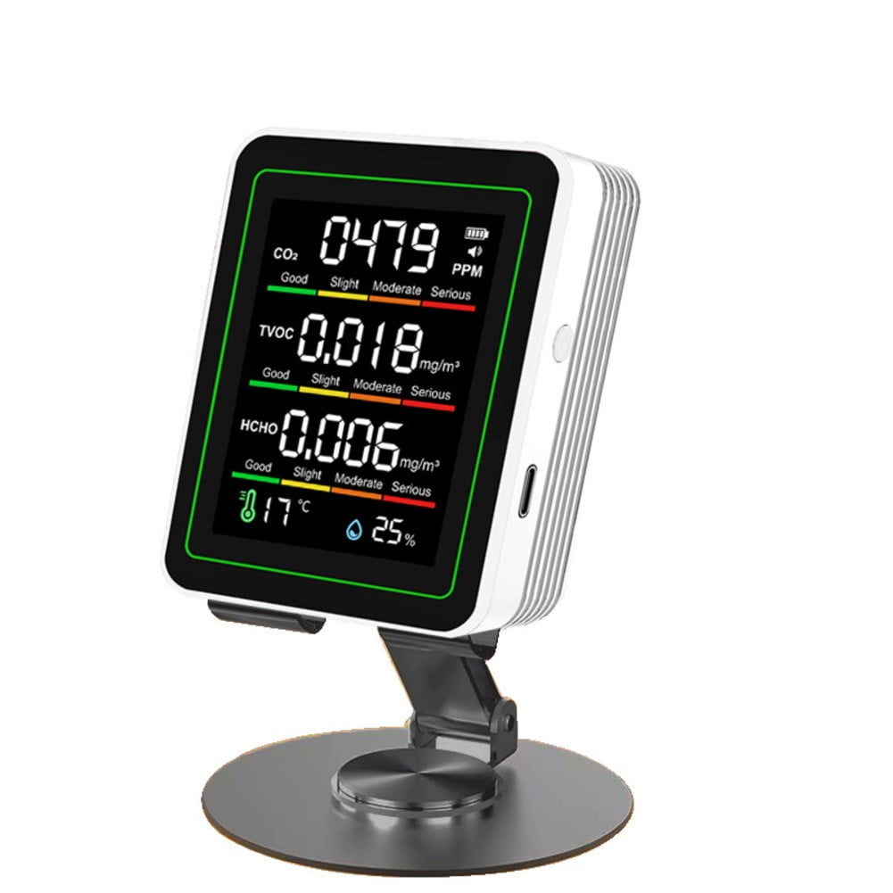 5 In 1 Indoor Air Quality Monitoring Device With And Humidity Detection ...
