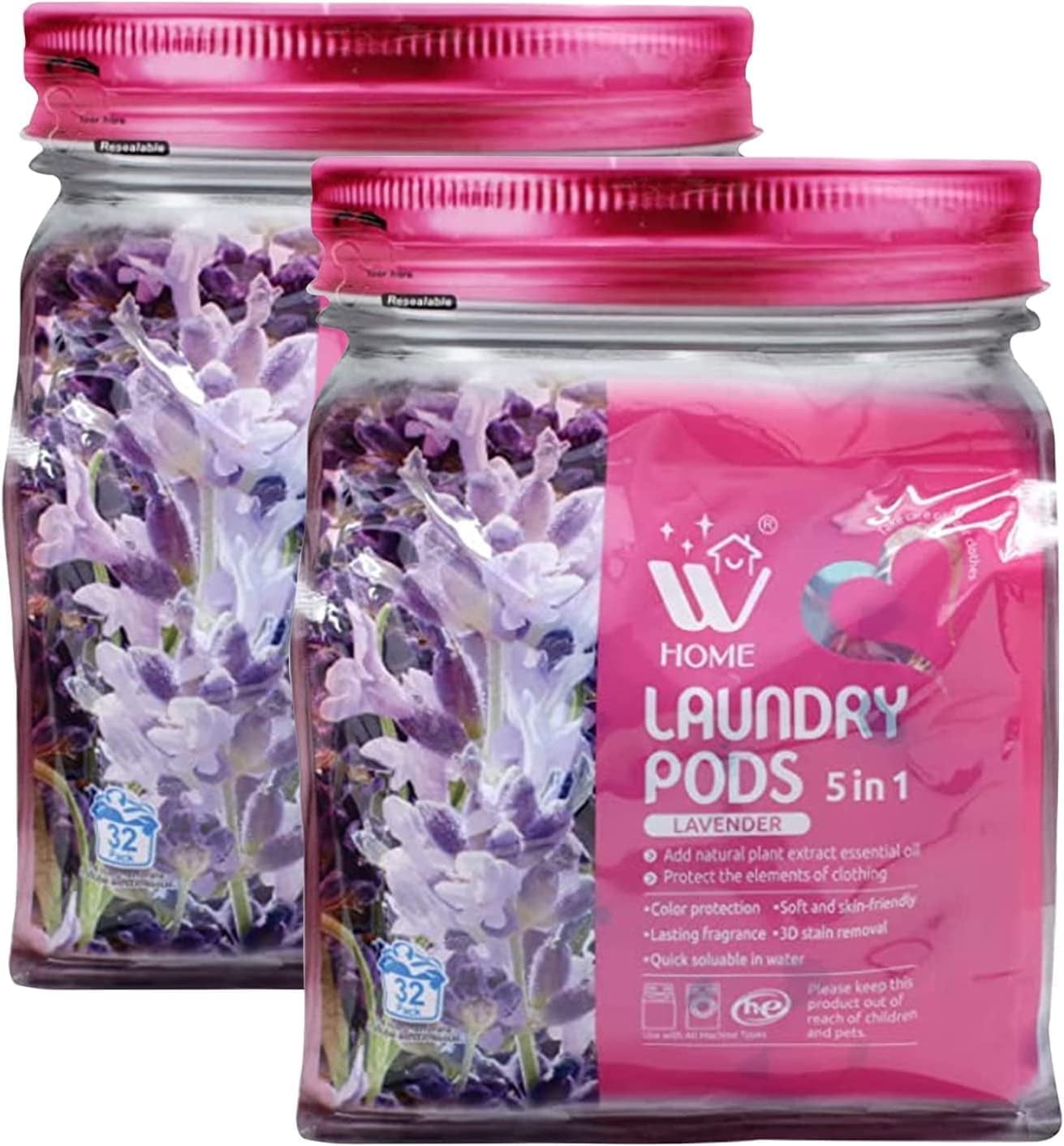 5-In-1 Laundry Pods, Fabric Softener With Lavender Extracts, Ultra ...
