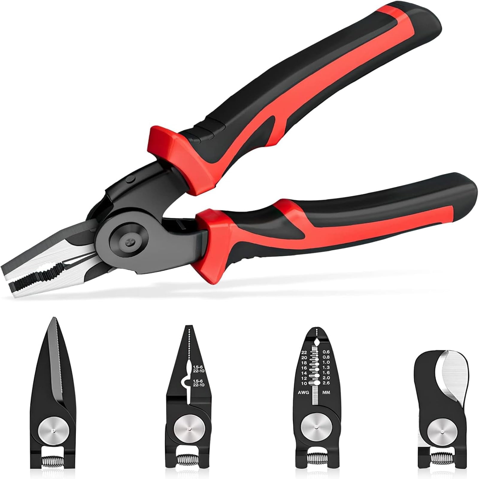 5 In 1 Multifunctional Pliers Set, Includes Cable shear, Stripping ...