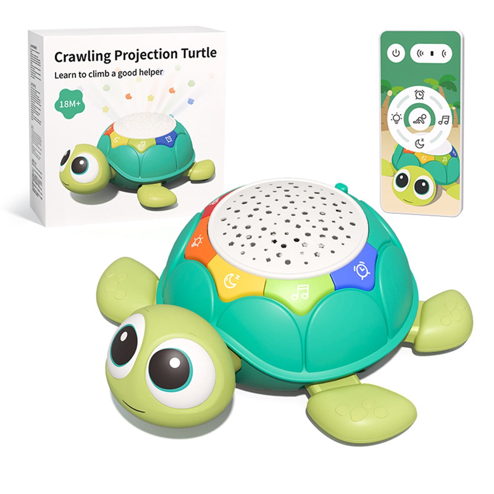 5 In 1 Musical Projector Turtle Crawling Toys Tummy Baby Toys Baby Toys ...