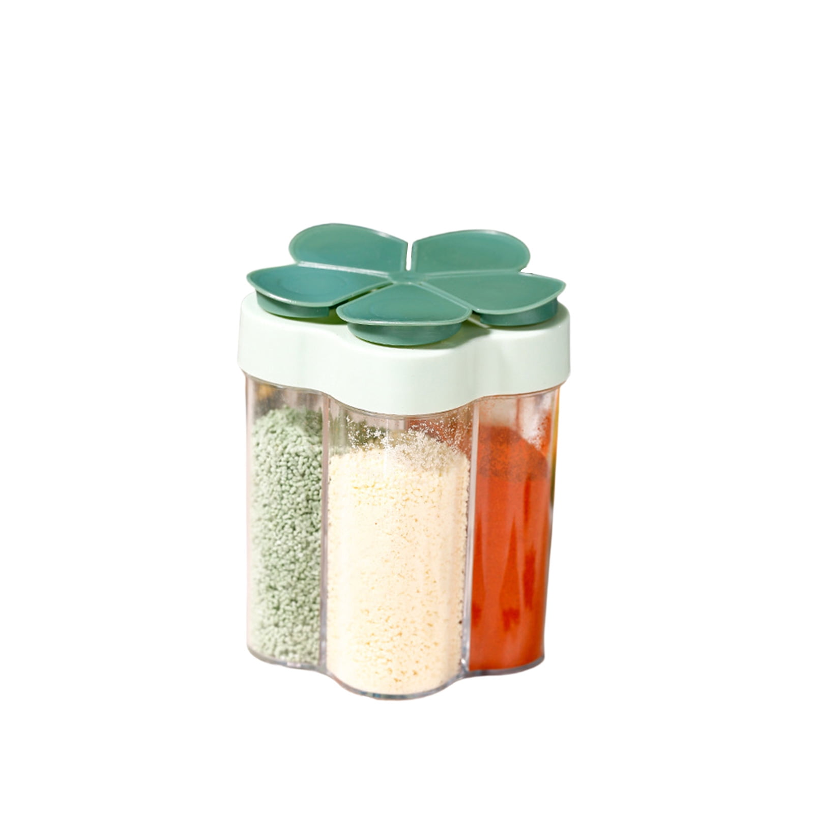 5-In-1 Seasoning Containers Set 5 Compartments Leak Proof Space Saving ...