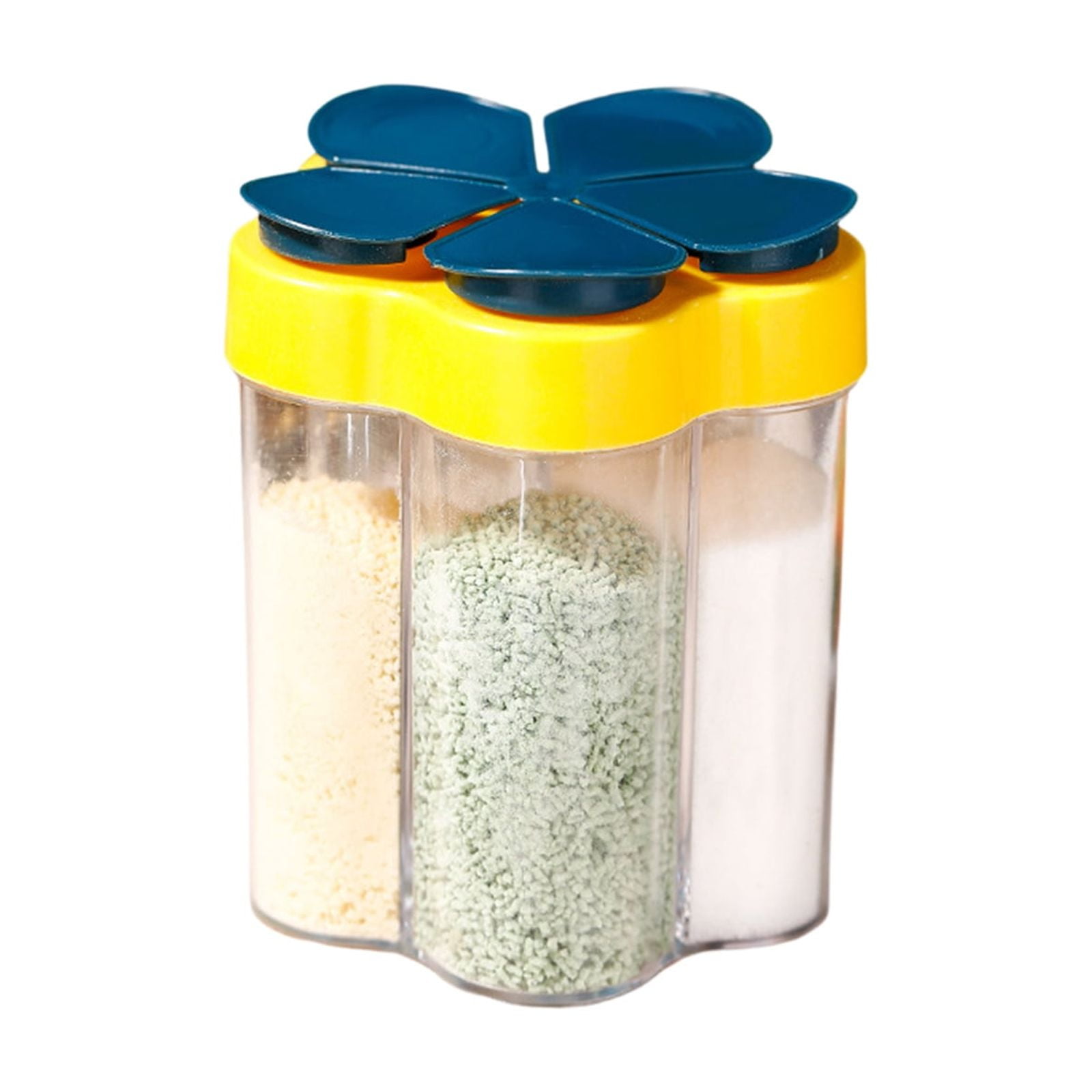 5-In-1 Seasoning Containers Set With 5 Separate Lidded Compartments ...