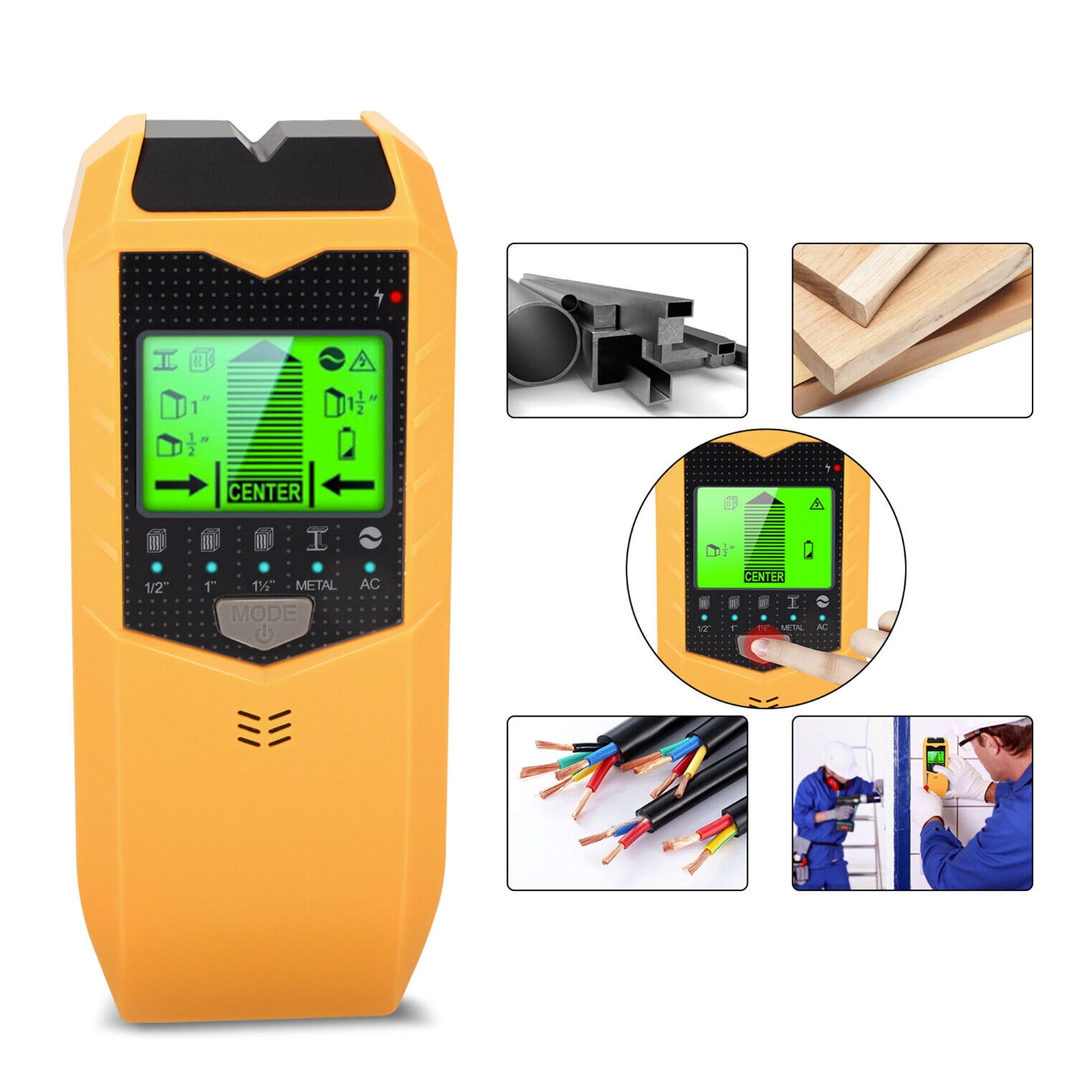 5 In 1 Stud Finder Advanced Sensor Technology, Backlight LCD, for ...