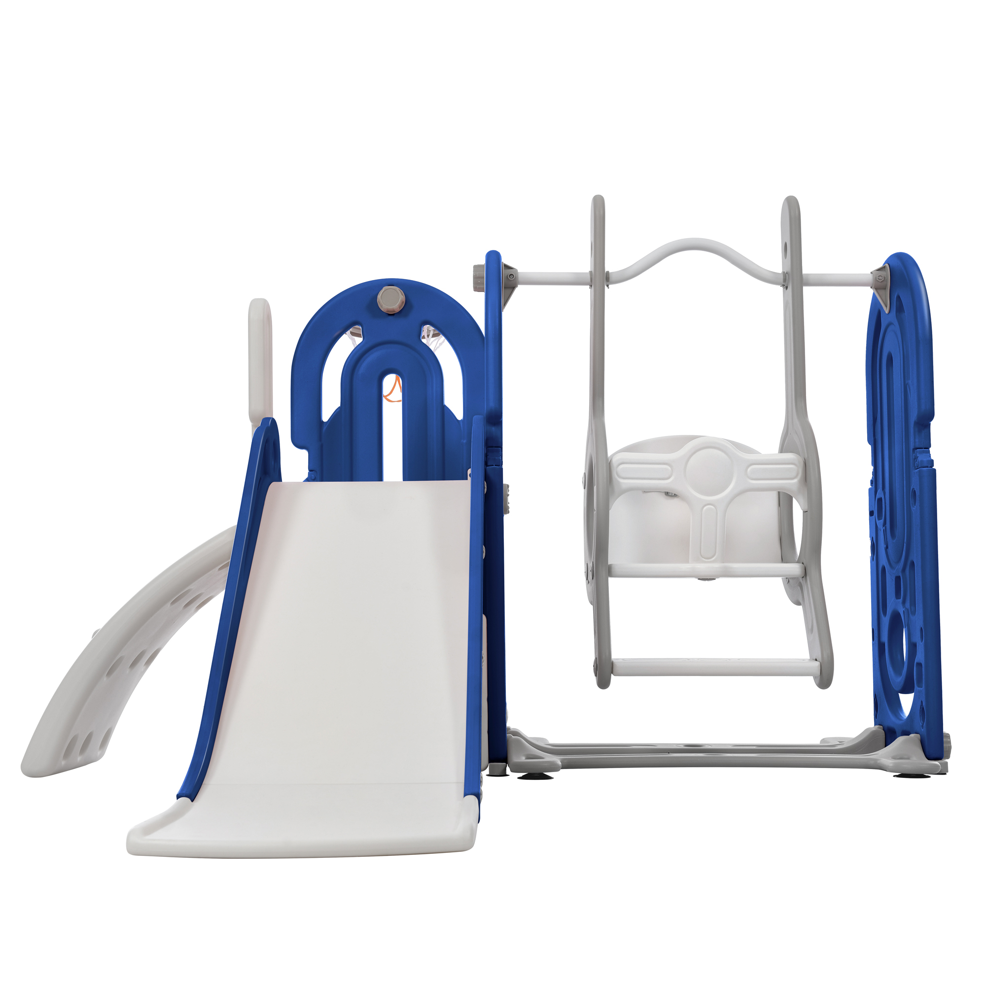 5 In 1 Toddler Swing and Slide Set Kids Climber Slide Playset With ...