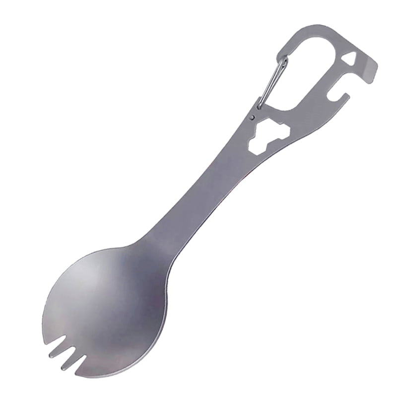 5 In 1 Utility Spork Portable Stainless Fork Spoon Cutlery ...
