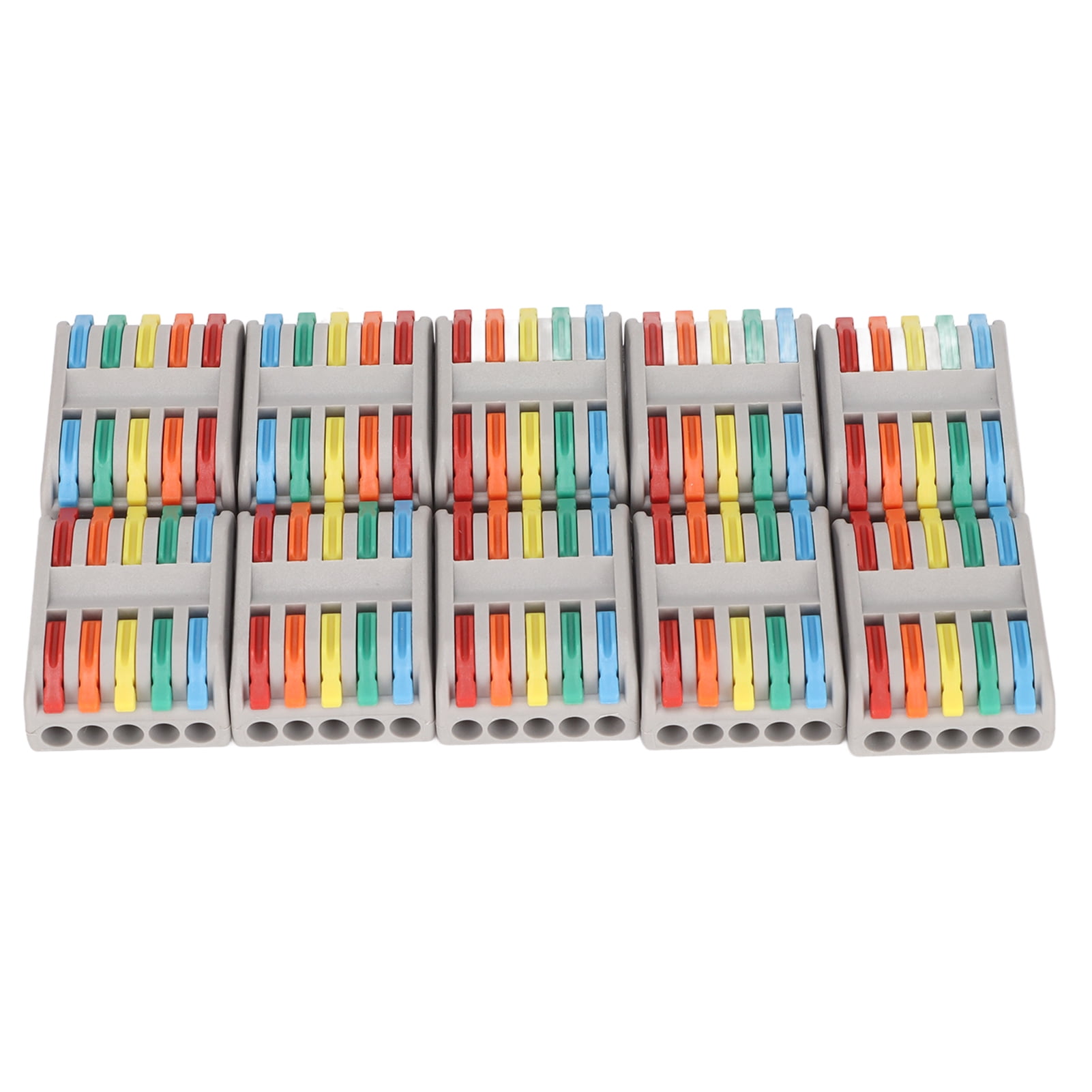 5 In & 5 Out Terminal Block for Quick Cable Splicing, 10 Pieces Set 10 ...
