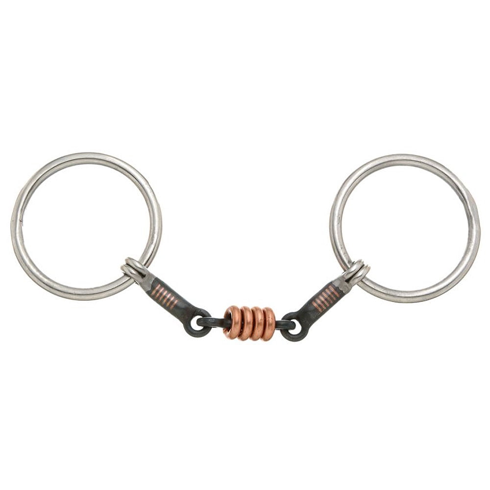 5 In Mouth Tough Kelly Silver Star 3 Piece Ring Snaffle Bit Horse Ring ...