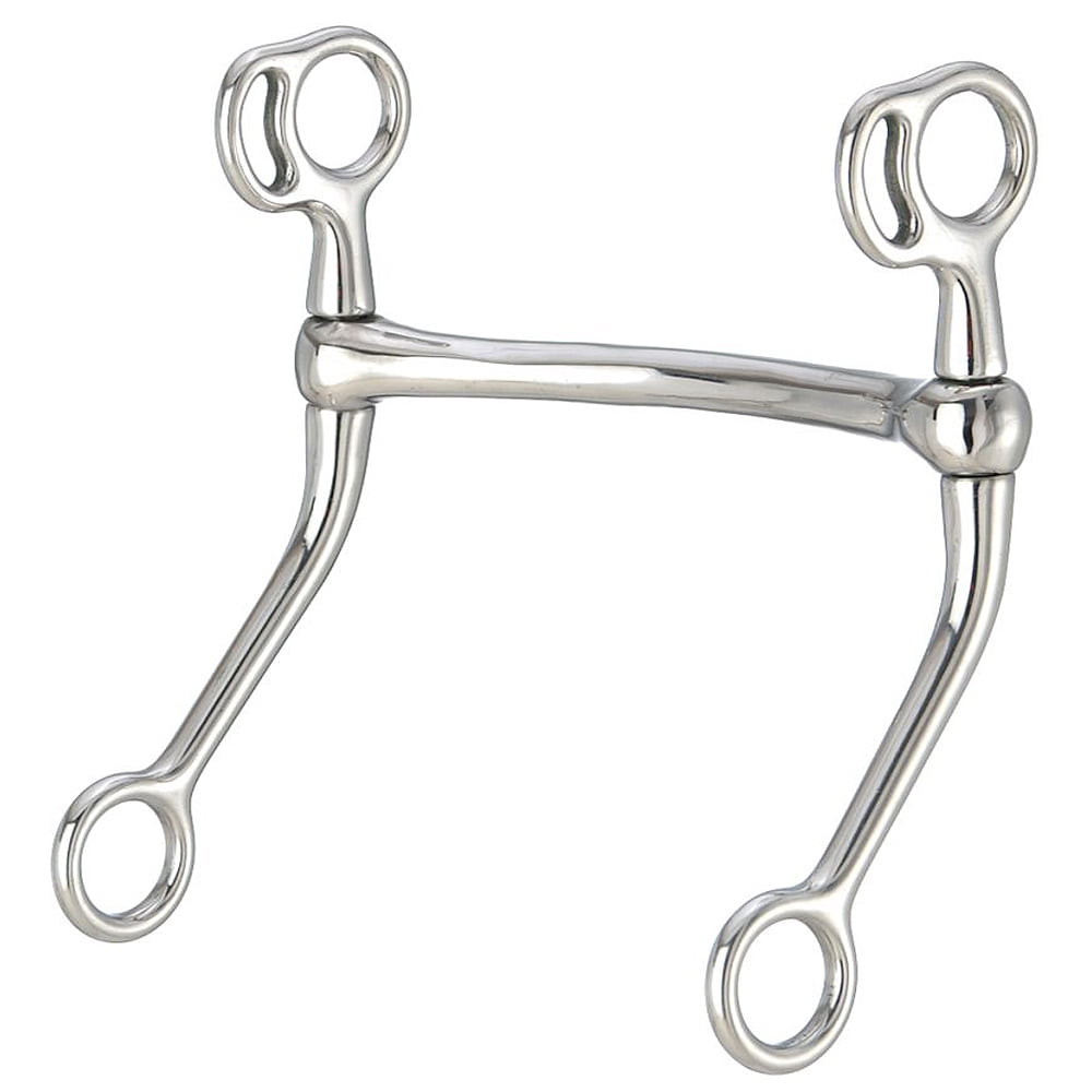 5 In Tough 1 Silver Star Stainless Steel Mullen Mouth Reining Horse Bit ...