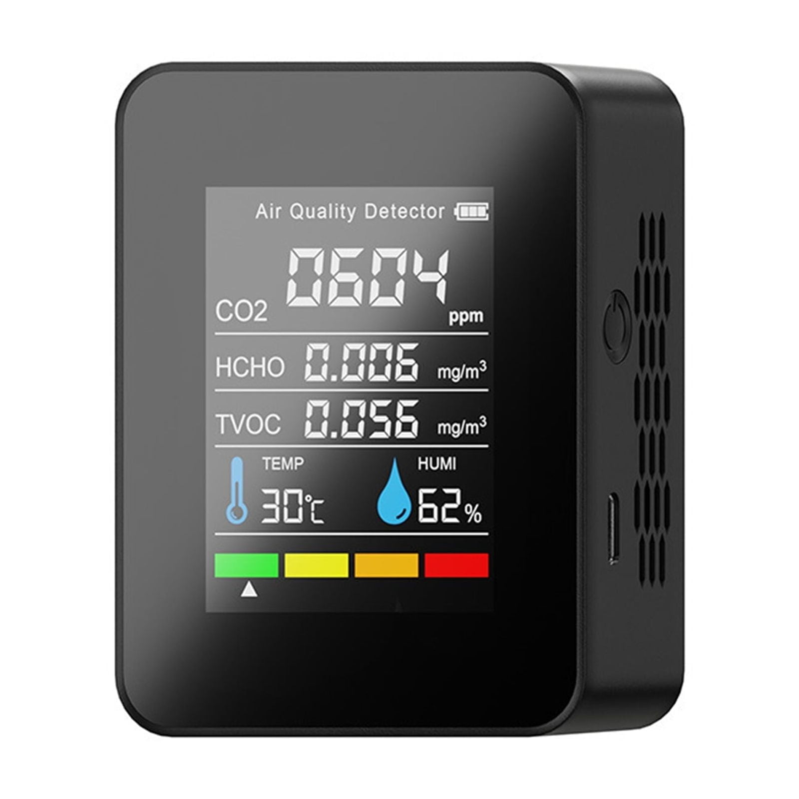 5 In1 Air Monitor CO2 Carbon Dioxide Detector Warehouse Air Quality ...