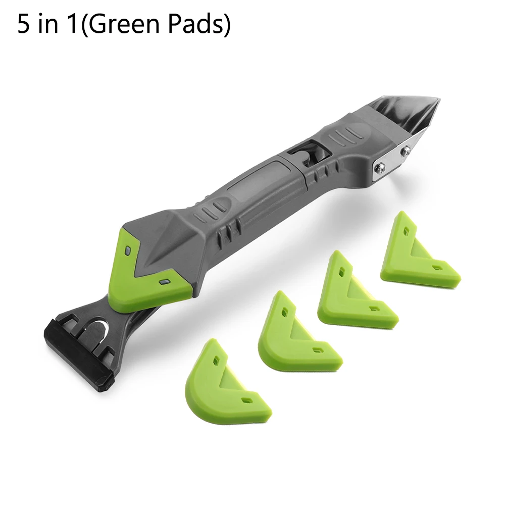 5 In1 Remover Caulk Finisher Sealant Smooth Scraper Glass Glue Angle ...