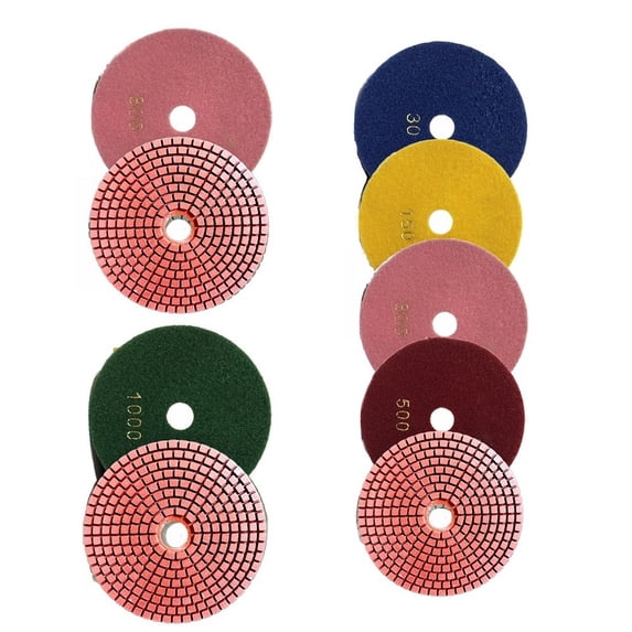5 Inch 125Mm Dry Wet Polishing Pads Flexible Grinding Sanding Discs for ...