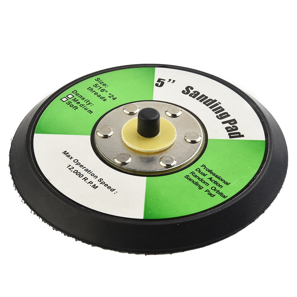 5 Inch 125Mm Sanding Pad Da Polish Backing Plate Hook and Loop Abrasive ...