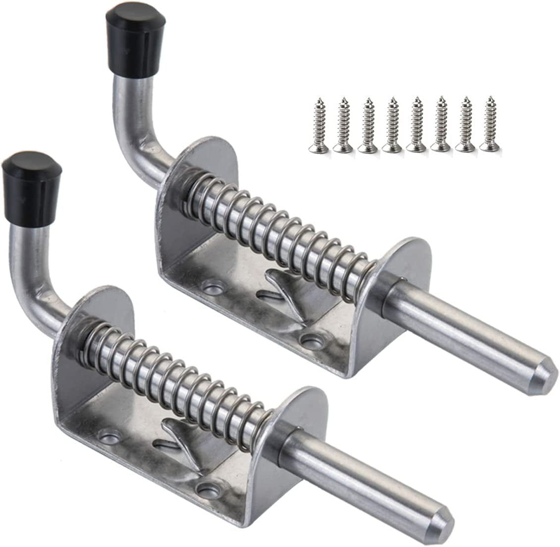 5 Inch/128mm Spring Latch Pin Stainless Steel Barrel Bolt Spring Loaded ...