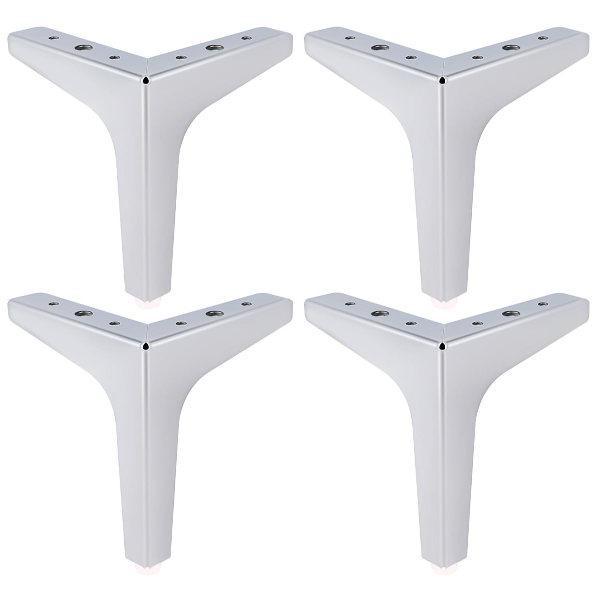 5 Inch / 13cm Metal Furniture Legs, Btowin VCF 4Pcs Chrome Triangle ...