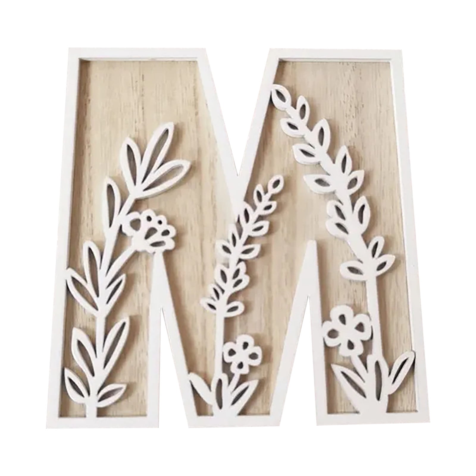 5 Inch 26 Letter For Wall Decoration Flowers Can Be Painted On Wood ...
