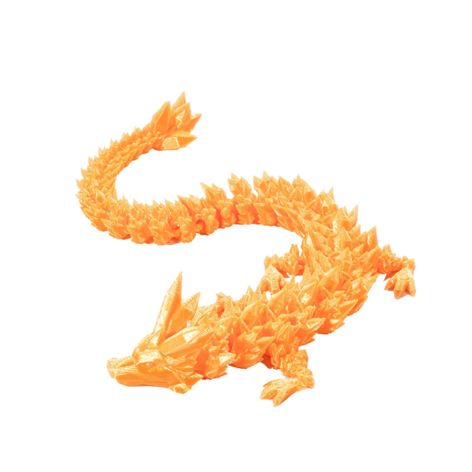 5 Inch 3D Printed Cherry Blossom Crystal Dragon Articulated Movable ...