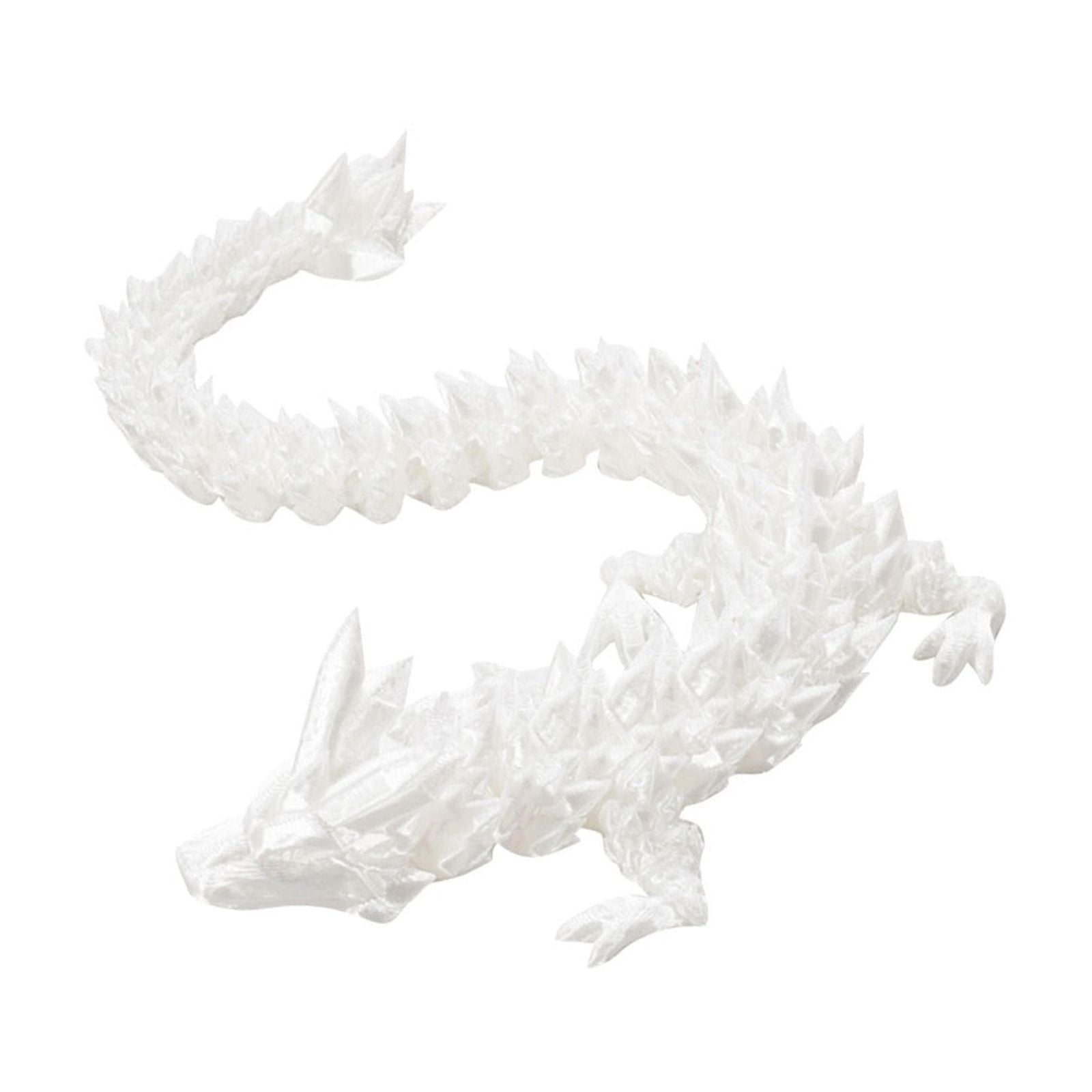5 Inch 3D Printed Cherry Blossom Crystal Dragon Articulated Movable ...