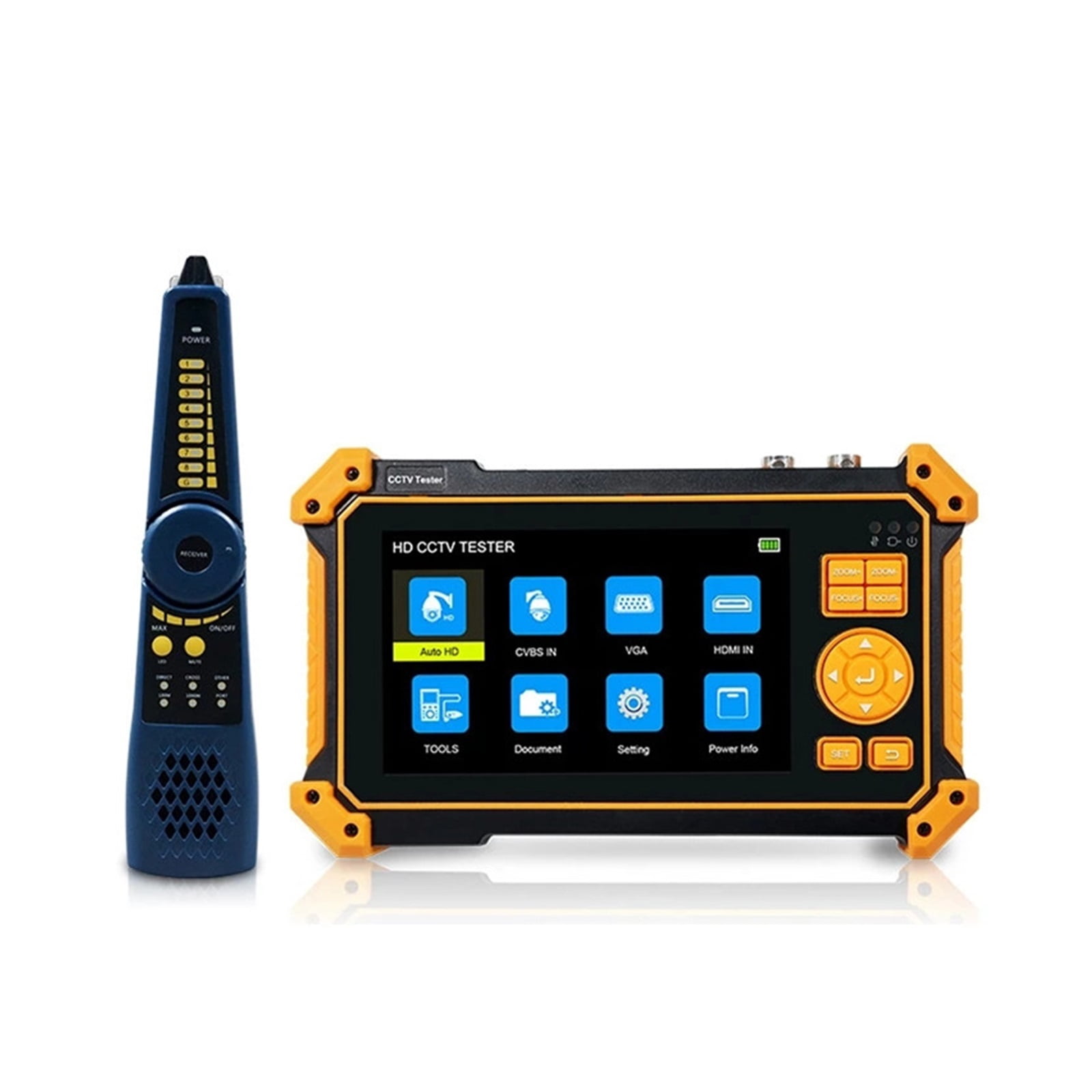 5 Inch 4 In 1 Video Surveillance Tester, CVI/TVI/AHD/CVBS Coaxial ...