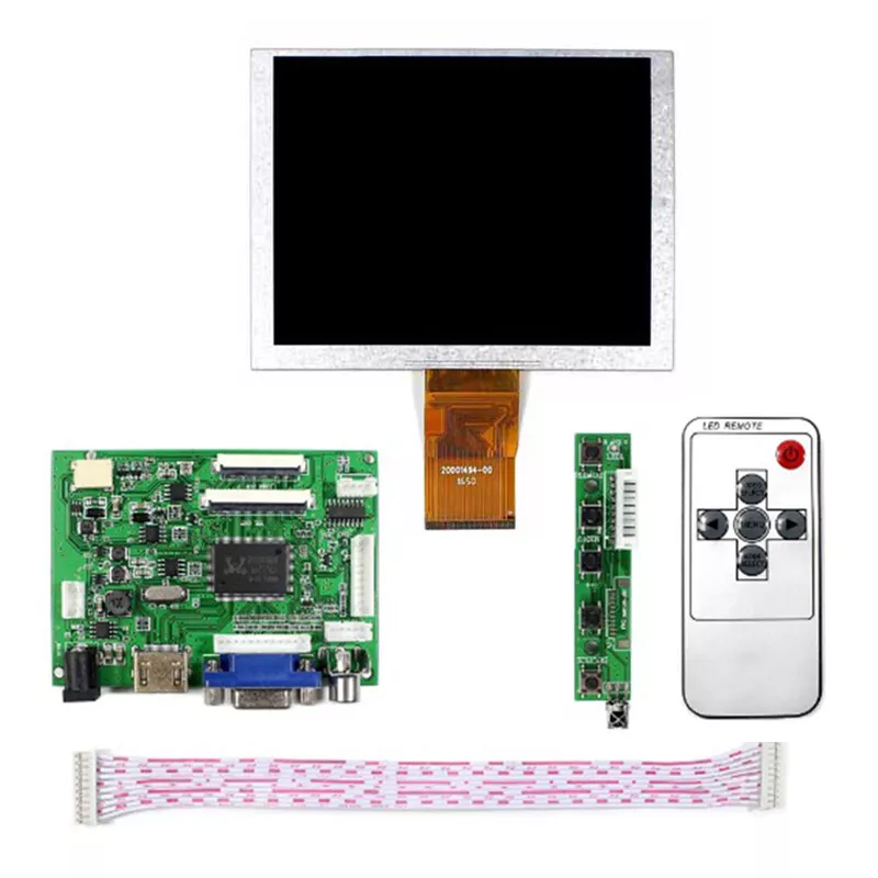 5"Inch 640×480 ZJ050NA-08C TFT LCD Display Screen 2AV VGA+HDMI Driver Board - Walmart.com