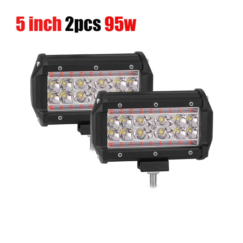 5 Inch 72W LED Work Light Bar Off Road Flood Lights IP67 Waterproof ...
