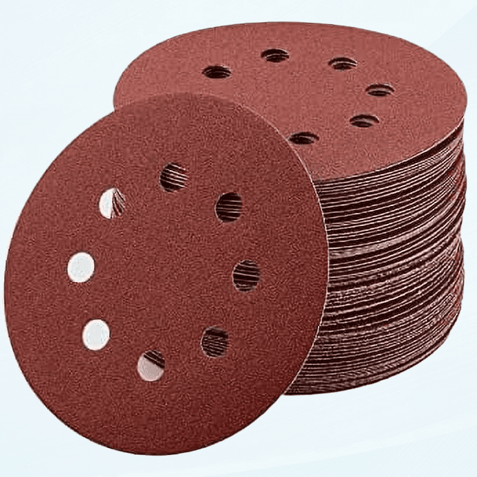 5 Inch 8 Holes Sanding Discs 40/80/120/240/320/400/600/800 Grit Hoop and Loop Sandpaper for ...