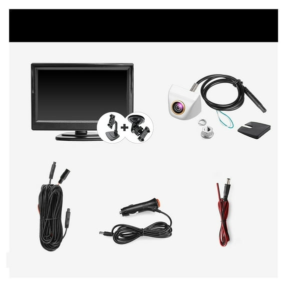 5 Inch AHD 4Pin Car Monitor For 1080P High Definition 170 Degree Night ...