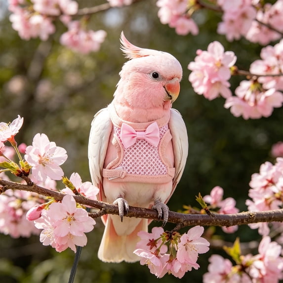 5 Inch Adjustable Small Bird Harness Vest with Leash, Flight Jacket for ...