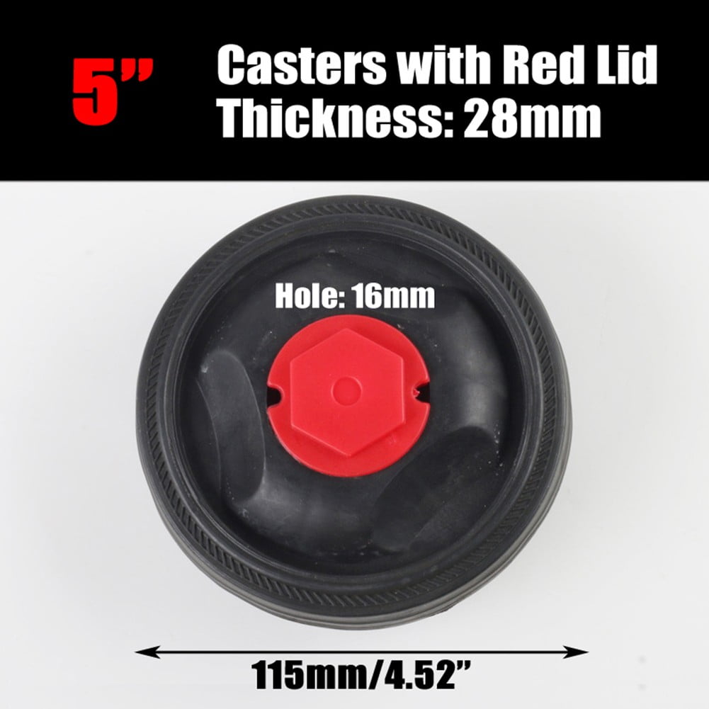 5-Inch Air Compressor Caster Wheels for Shock Absorption and Silent ...