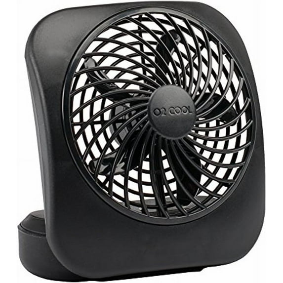 5 Inch Battery Powered Fan Portable Desk Fan 2 Cooling Speeds with ...