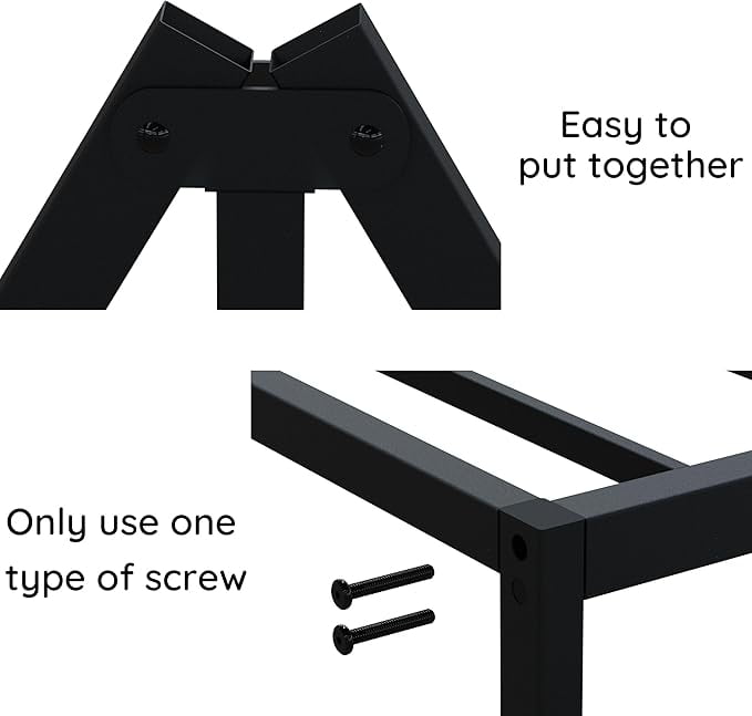 5 Inch Bed Frame Full Metal Platform Mattress Foundation with Steel ...