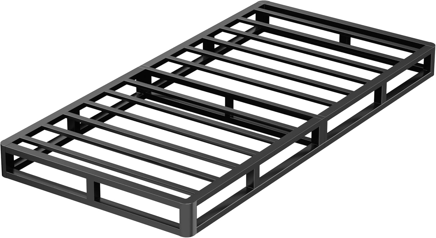 5 Inch Bed Frame Round Corner Low Platform Bed Frames 3000 LBS Slats ...