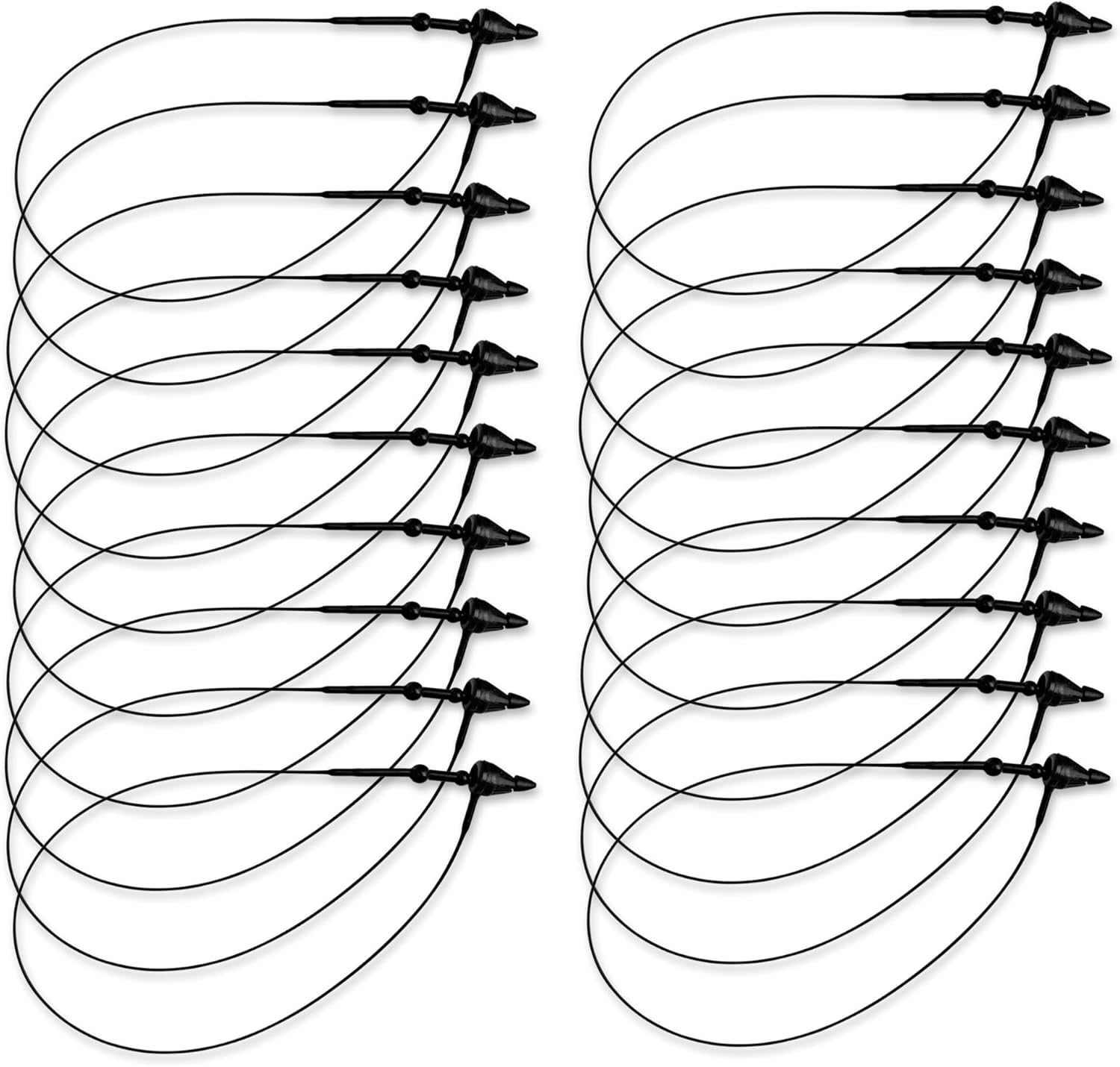 5 Inch Black Hang Tag Snap Lock Pins - 1,000 Pieces - Professional ...