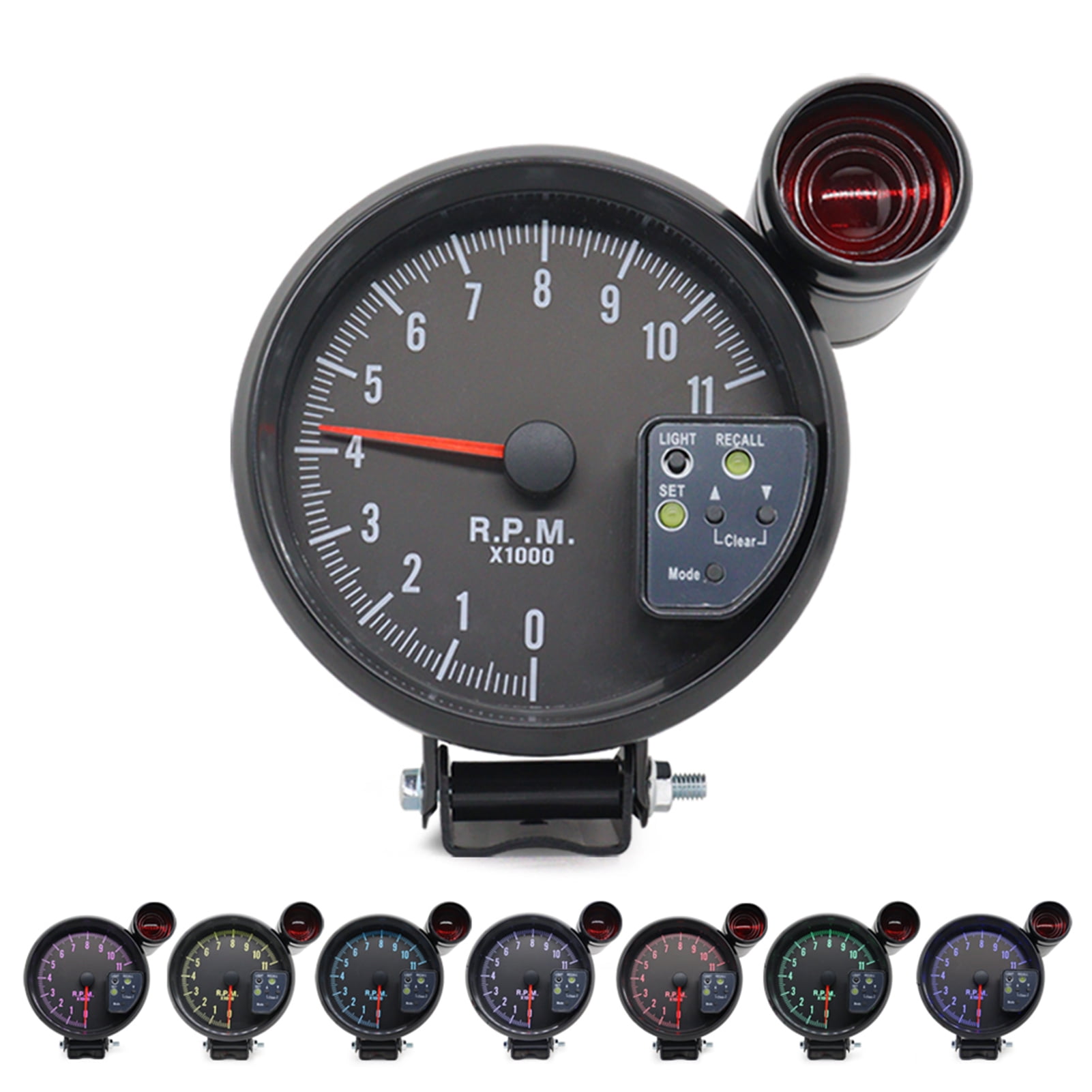 5 Inch Black Tachometer Gauge | 7-Color Backlight With Shift Light ...